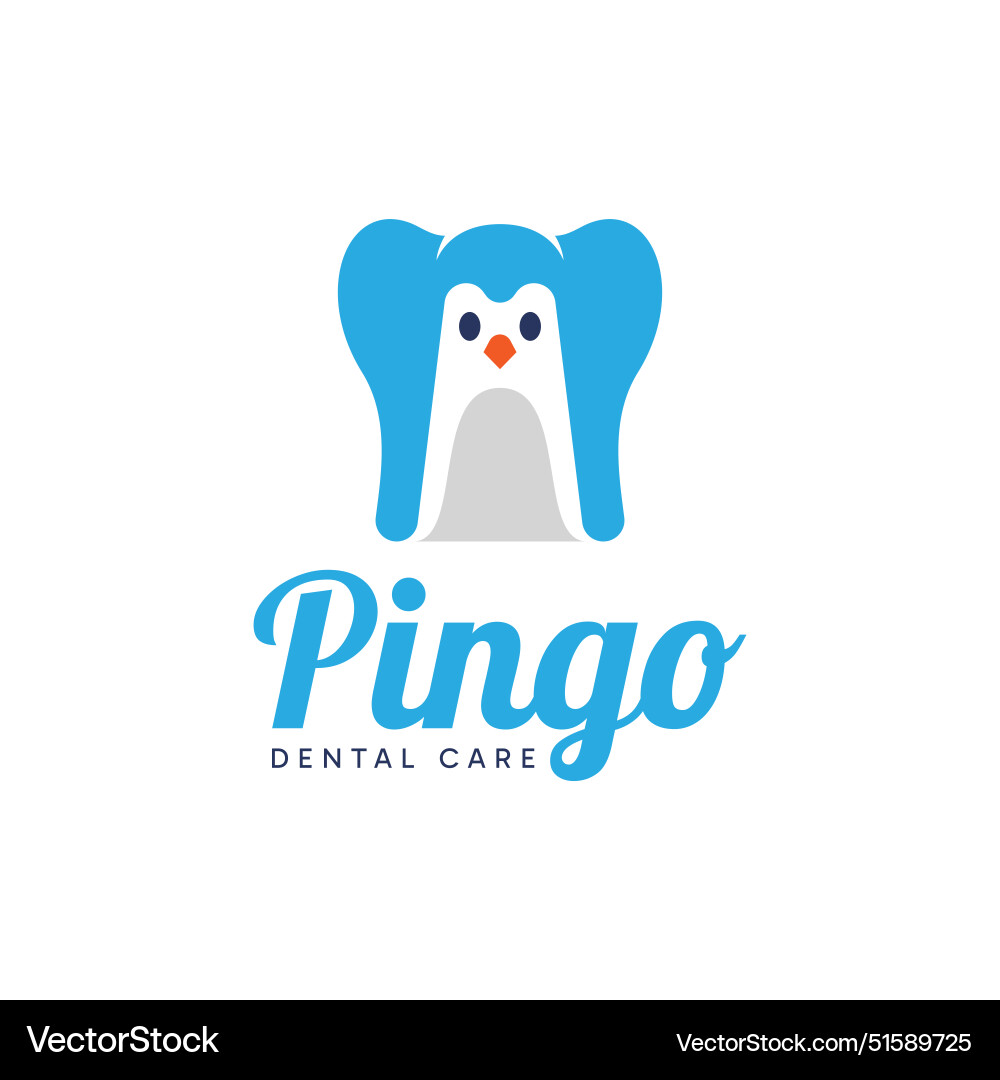 Minimalist dentist logo design with teeth Vector Image