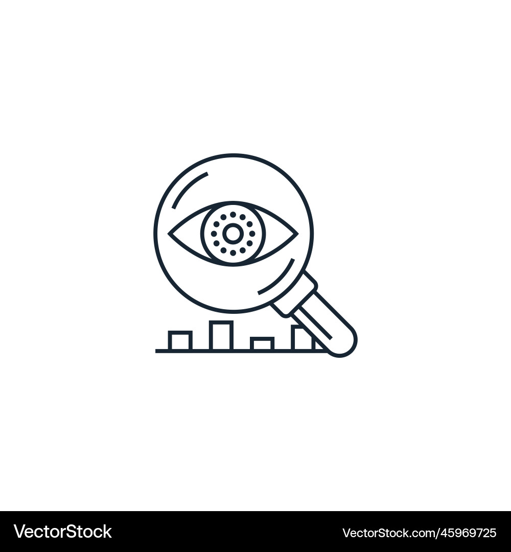 Observation creative icon from analytics research Vector Image