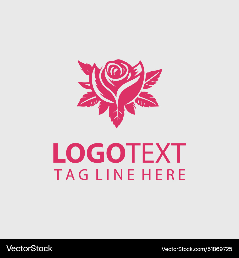 Rose logo Royalty Free Vector Image - VectorStock