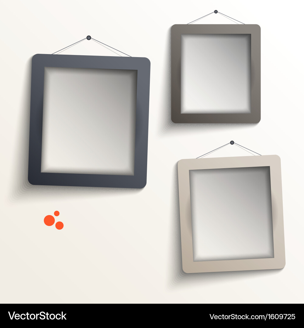 White frames Royalty Free Vector Image - VectorStock