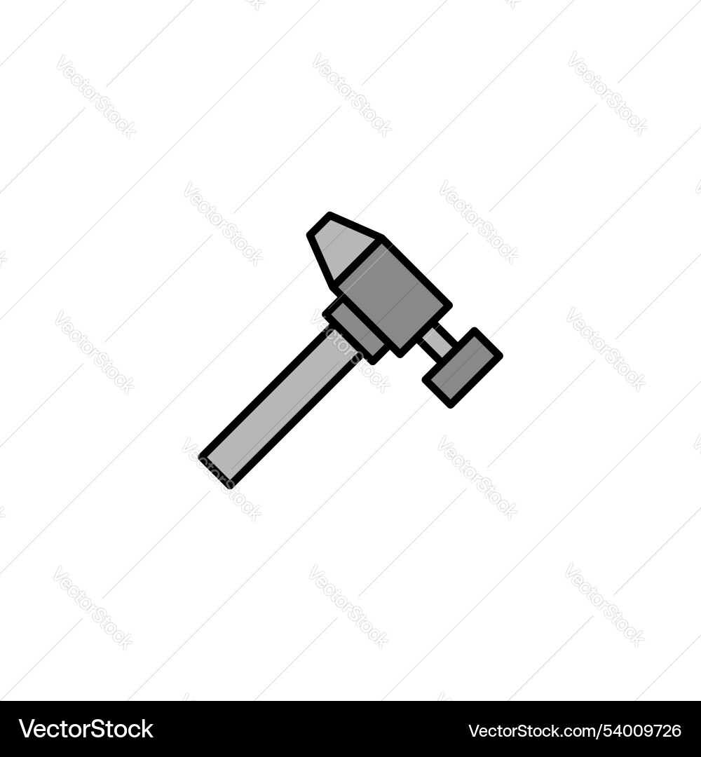 Hammer icon isolated on white background Vector Image