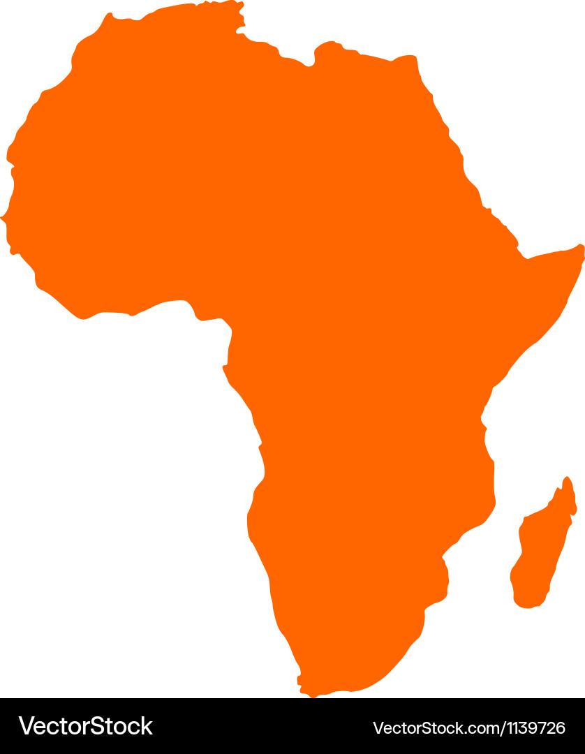 Map of africa Royalty Free Vector Image - VectorStock