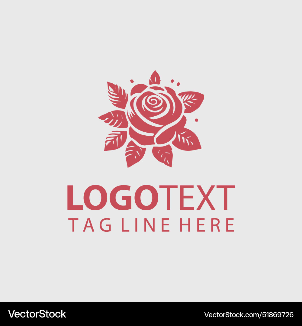 Rose logo Royalty Free Vector Image - VectorStock