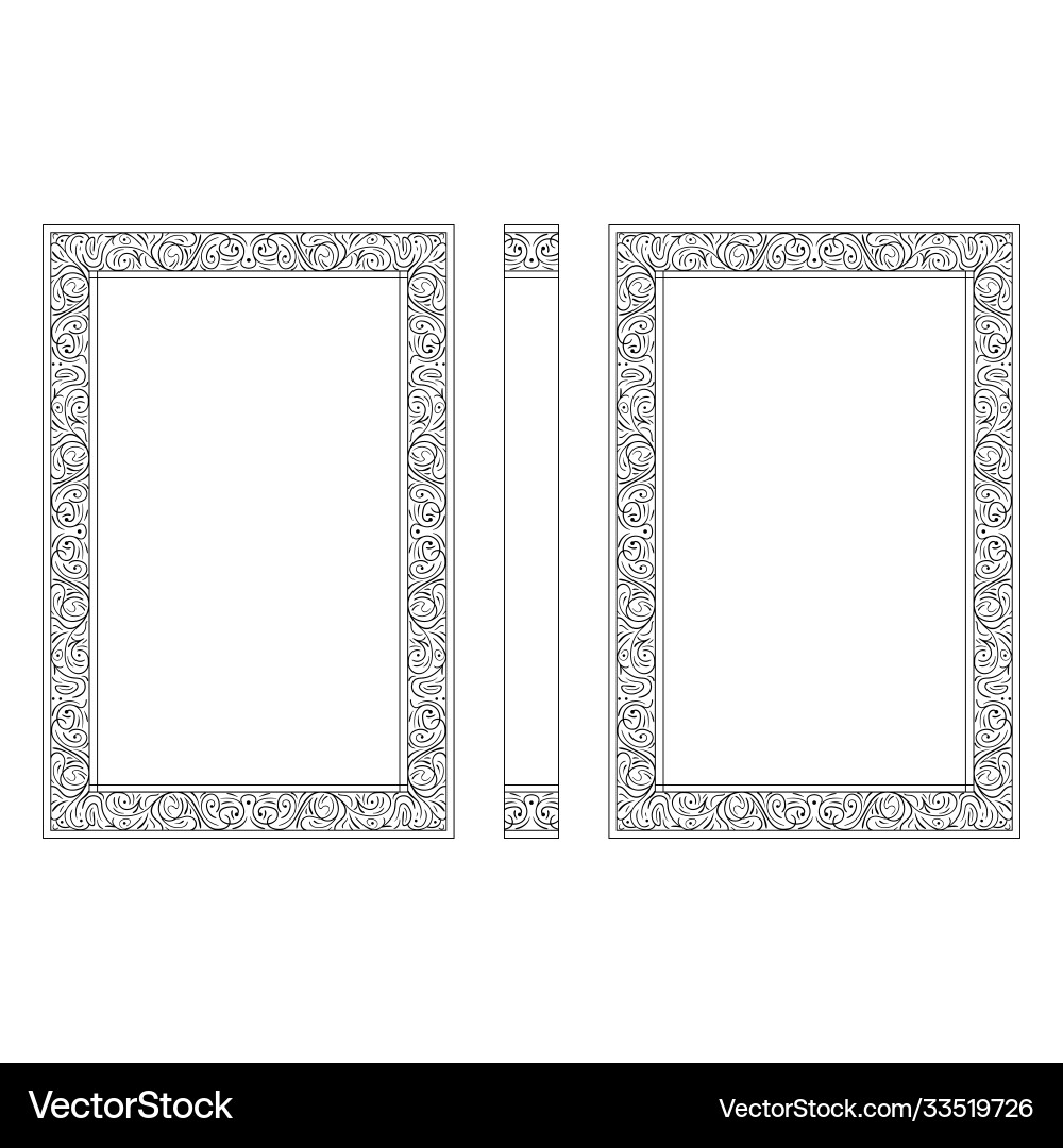Vintage Book Cover Frame Royalty Free Vector Image