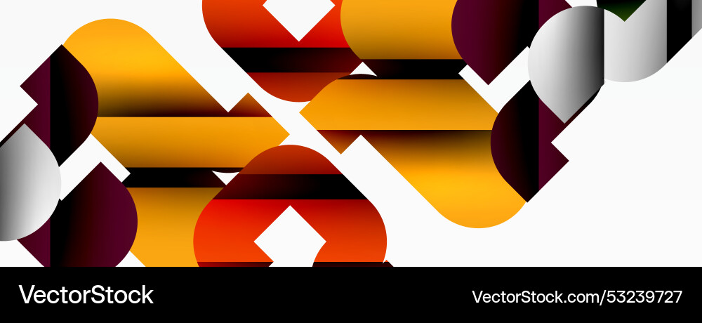 Abstract background colorful geometric curve Vector Image