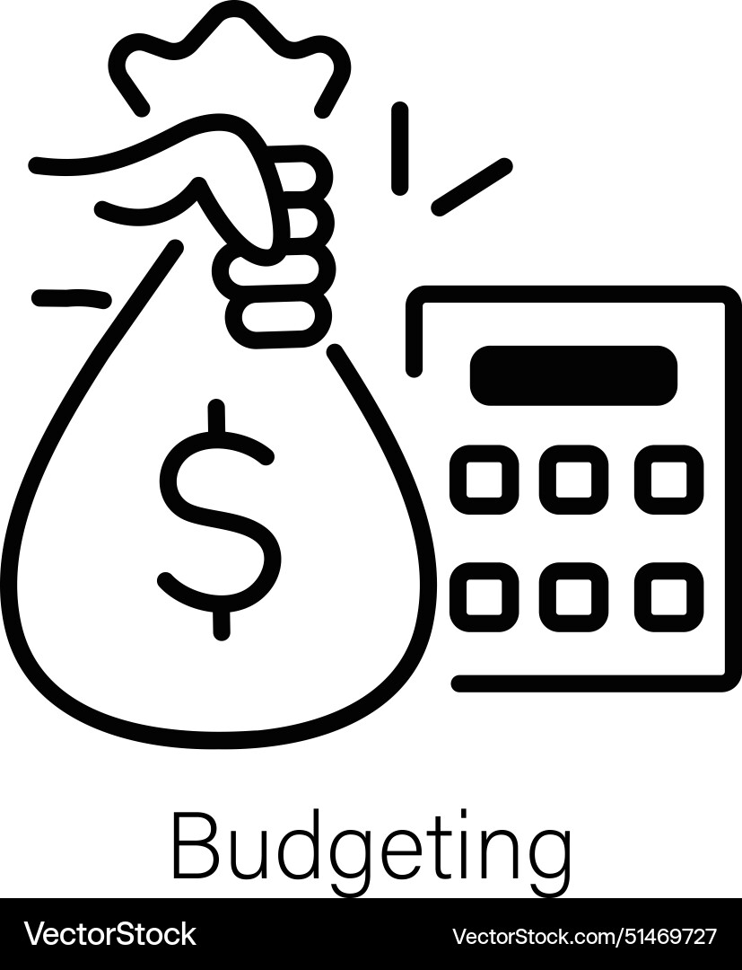 Budgeting Royalty Free Vector Image - VectorStock