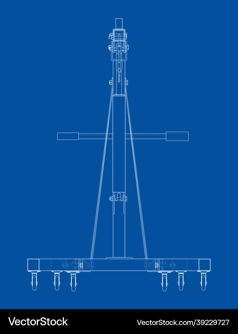 Engine hoist Royalty Free Vector Image - VectorStock