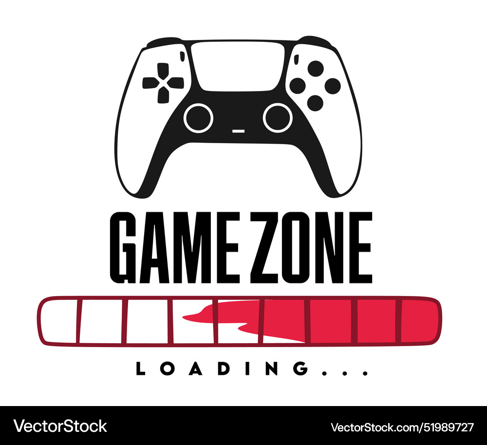 Game zone loading for gamers Royalty Free Vector Image