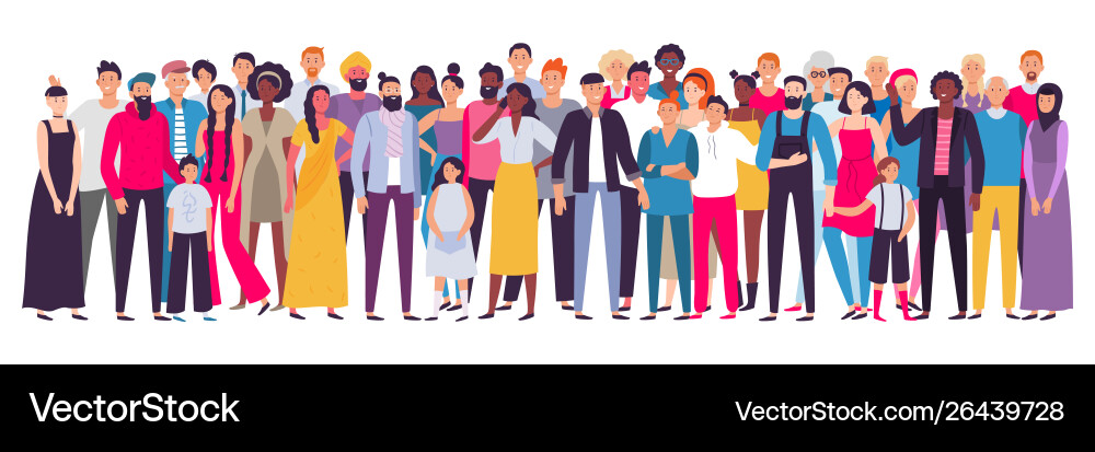 Diverse Group of People Royalty Free Vector Image