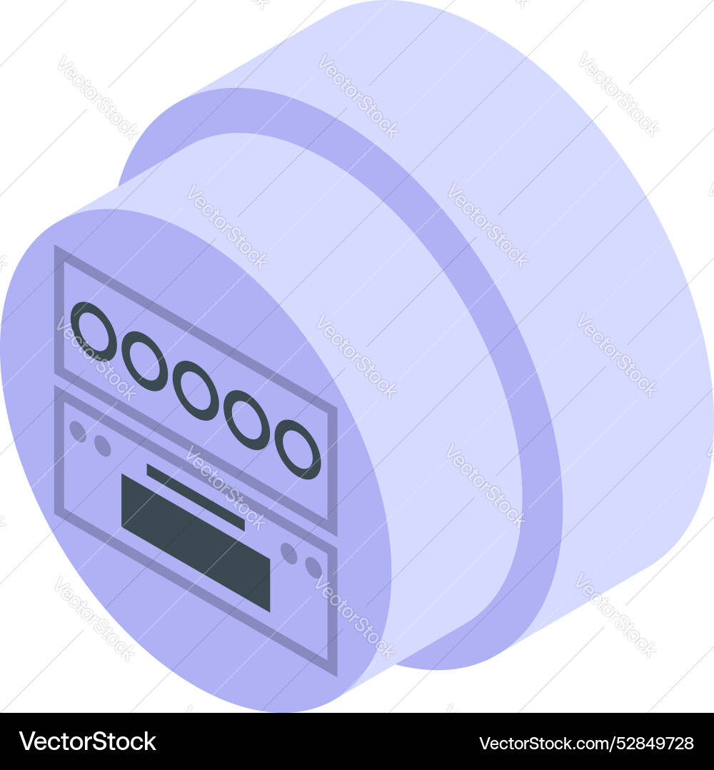 Electric meter measuring energy consumption Vector Image