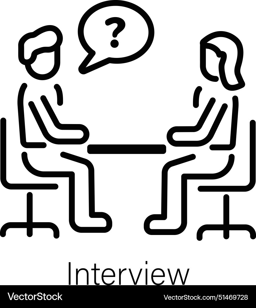 Interview Royalty Free Vector Image - VectorStock