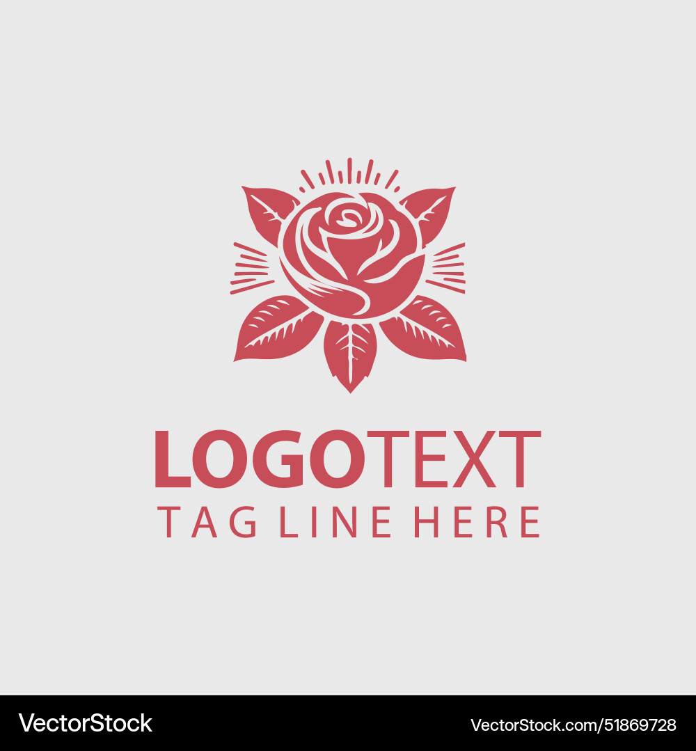Rose logo Royalty Free Vector Image - VectorStock