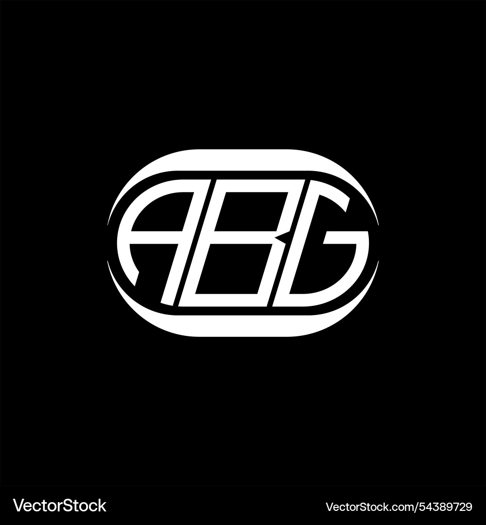 Abg abstract monogram logo design Royalty Free Vector Image