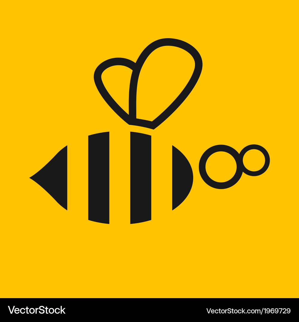 Abstract bee stock Royalty Free Vector Image - VectorStock