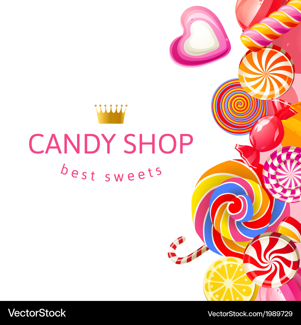 Candy shop2 Royalty Free Vector Image - VectorStock