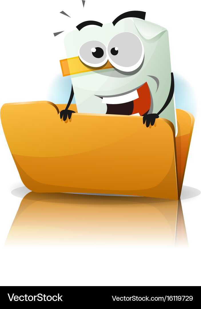 File icon character Royalty Free Vector Image - VectorStock