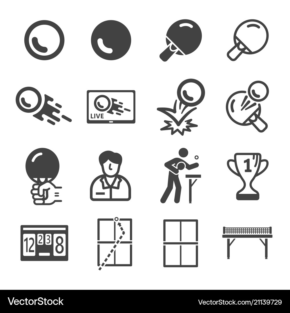 Pingpong icon Royalty Free Vector Image - VectorStock