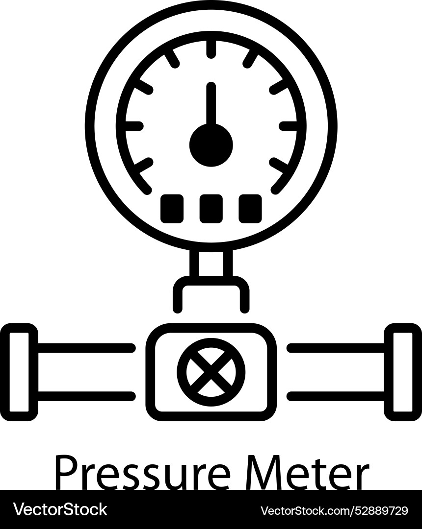 Pressure meter Royalty Free Vector Image - VectorStock