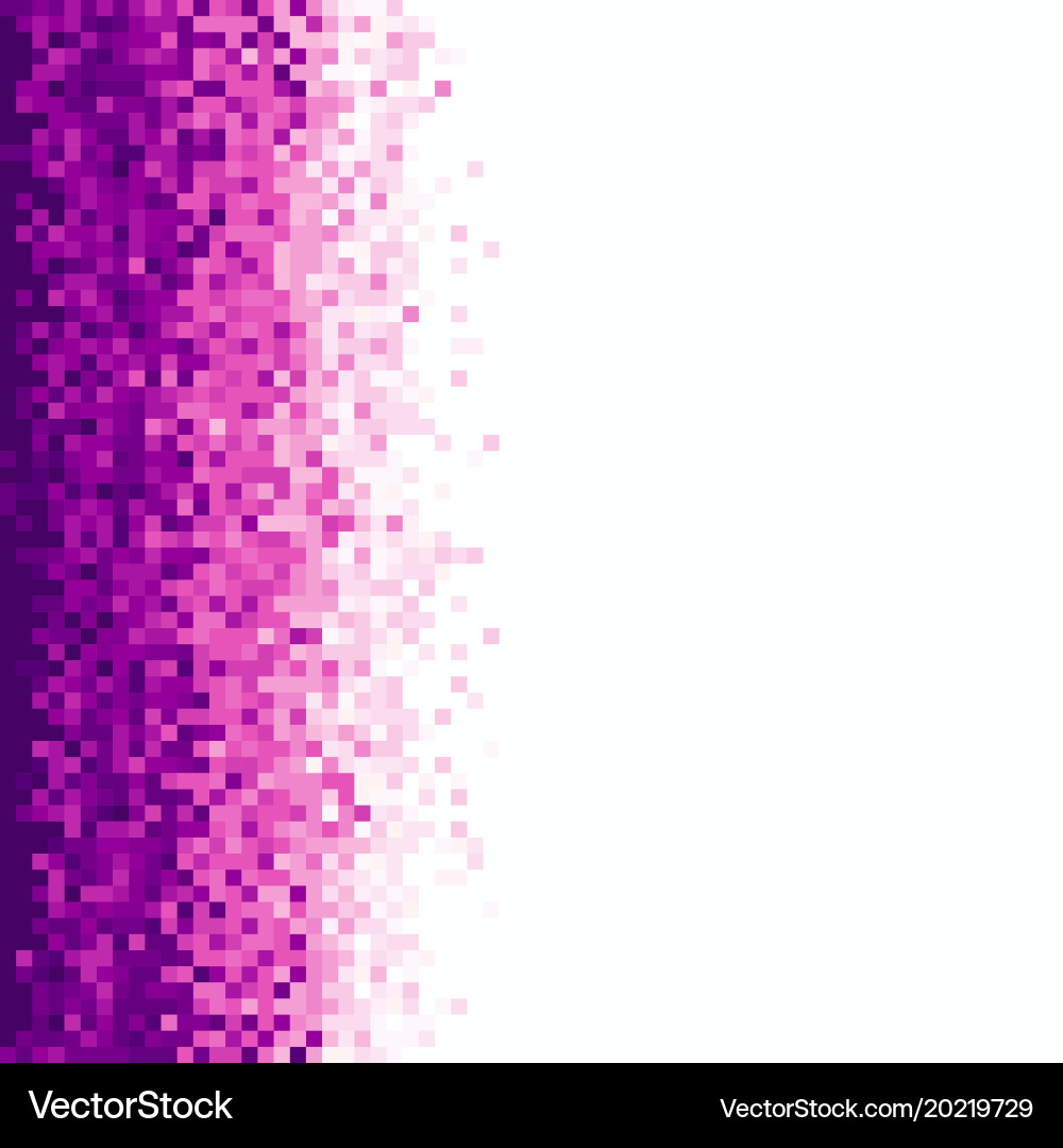 Purple geometric pixel background Royalty Free Vector Image