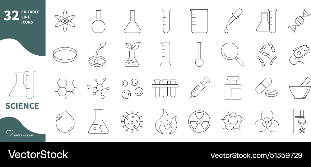 Science and experiment icon Royalty Free Vector Image