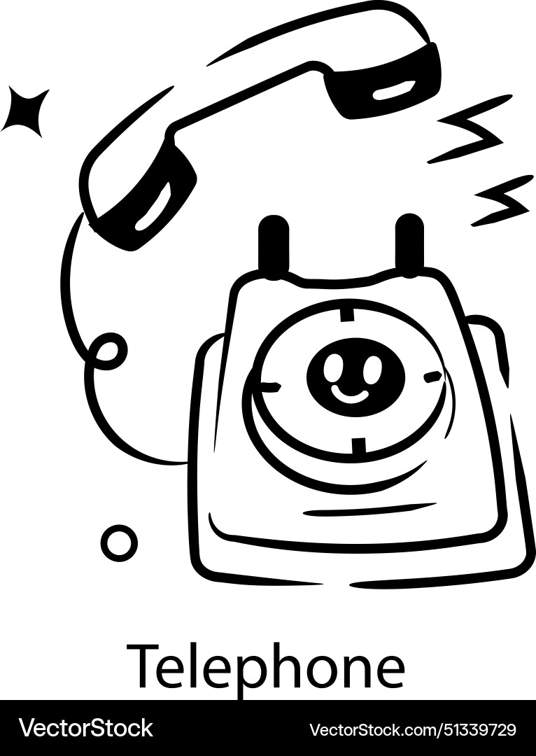 Telephone Royalty Free Vector Image - VectorStock