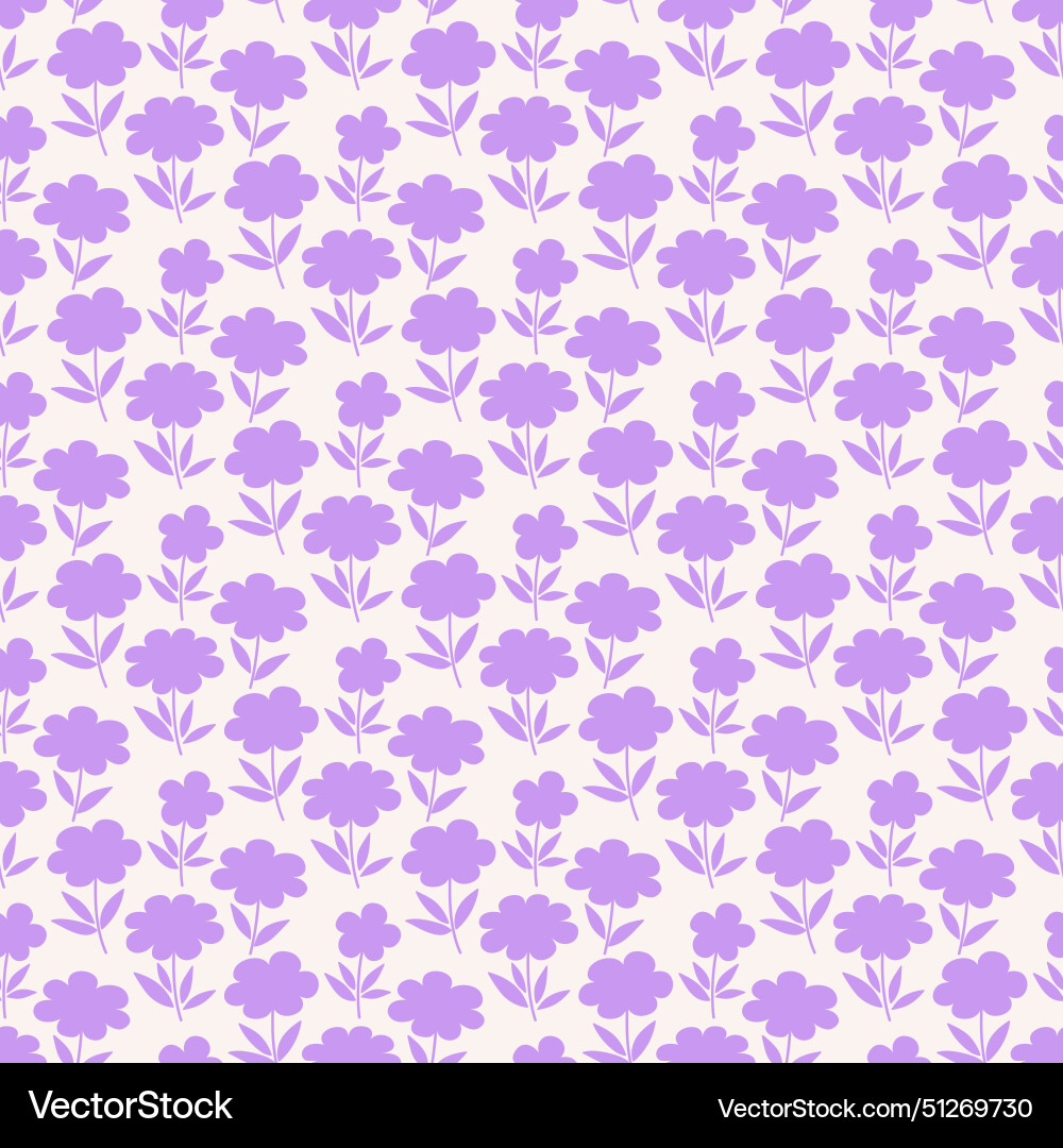 Ditsy style fabric floral seamless pattern Vector Image
