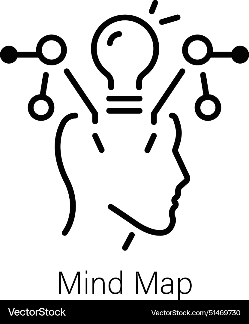 Mind map Royalty Free Vector Image - VectorStock