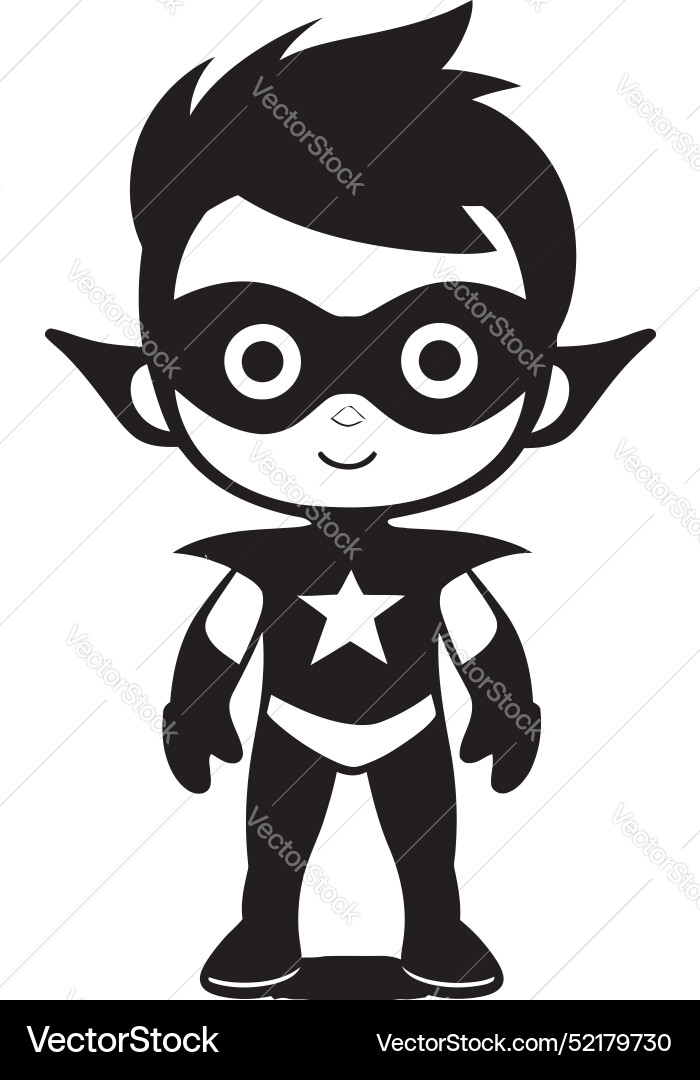 Tiny titan adorable hero icon design super Vector Image