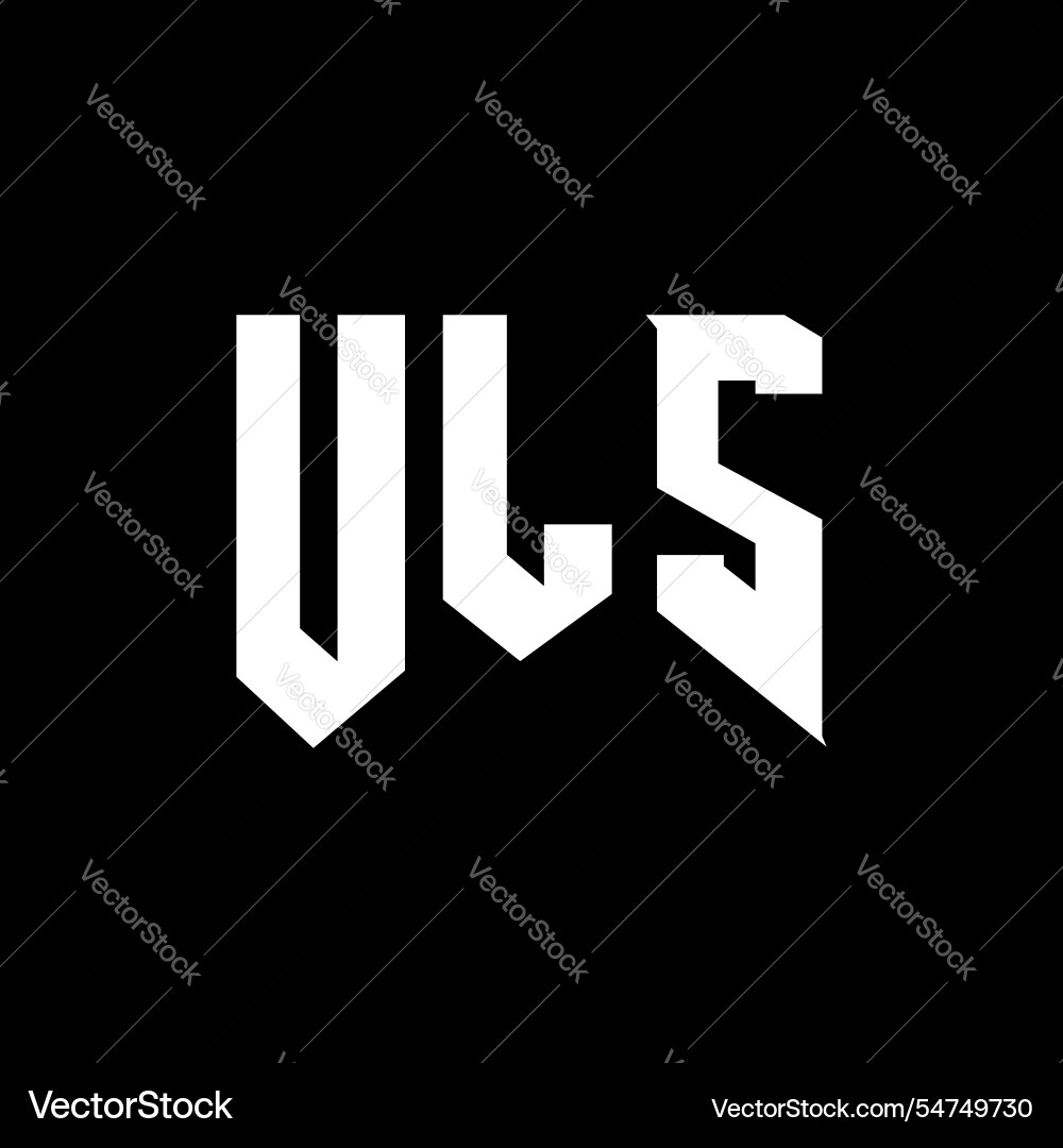 Uls letter logo design for technology company Vector Image