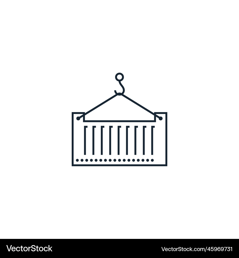 Container creative icon from delivery icons Vector Image