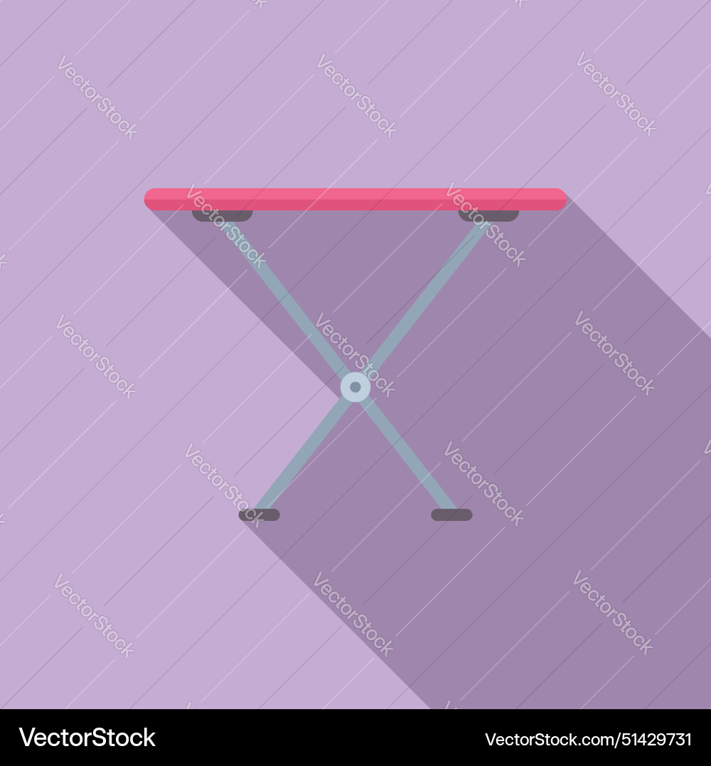 Flat design of a modern ironing board Royalty Free Vector
