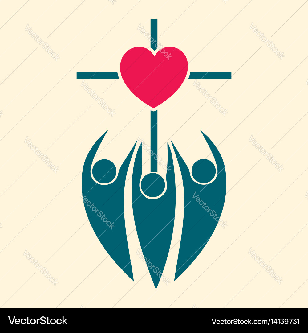 Glorification of jesus Royalty Free Vector Image