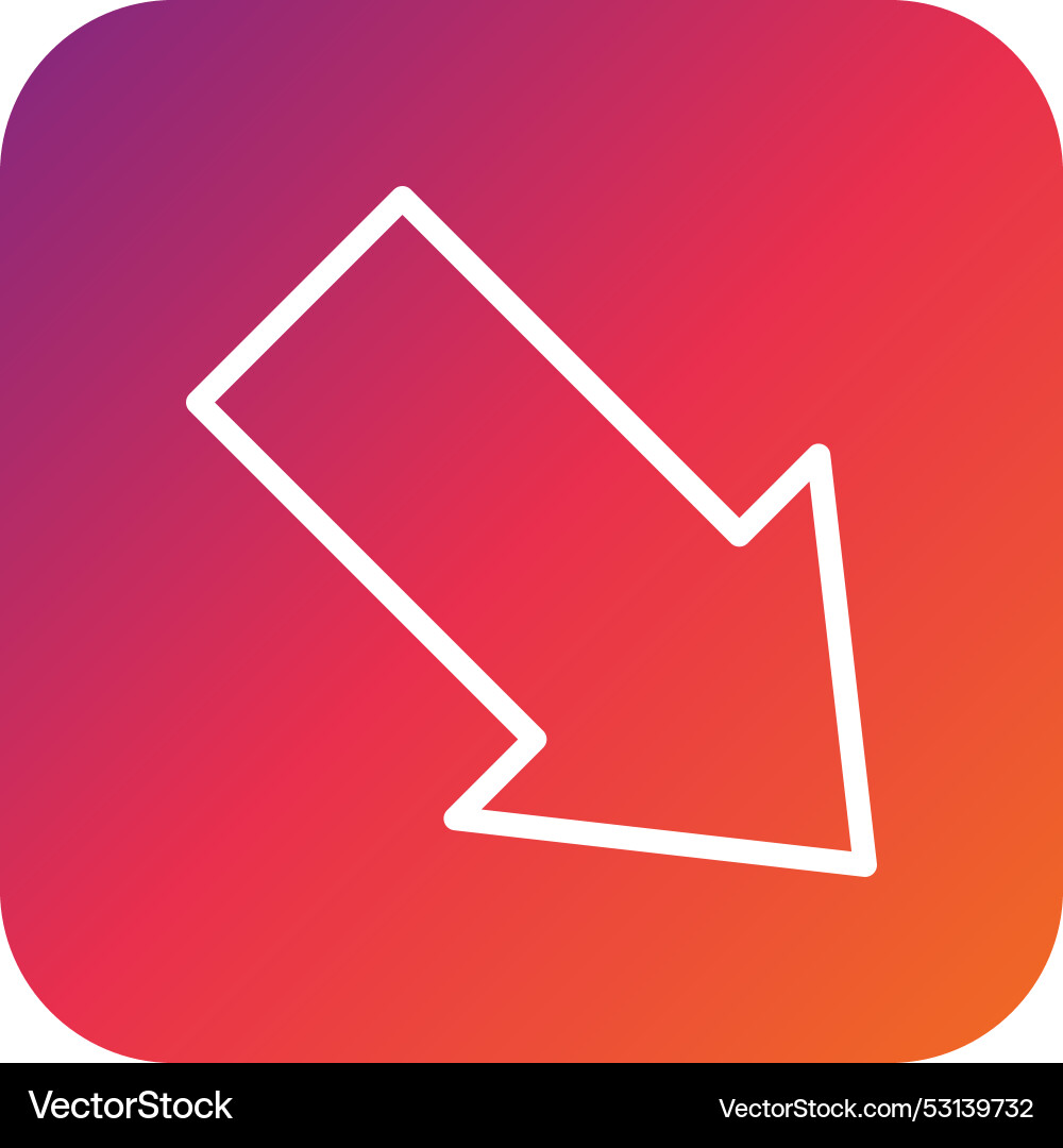 Bottom right icon design Royalty Free Vector Image