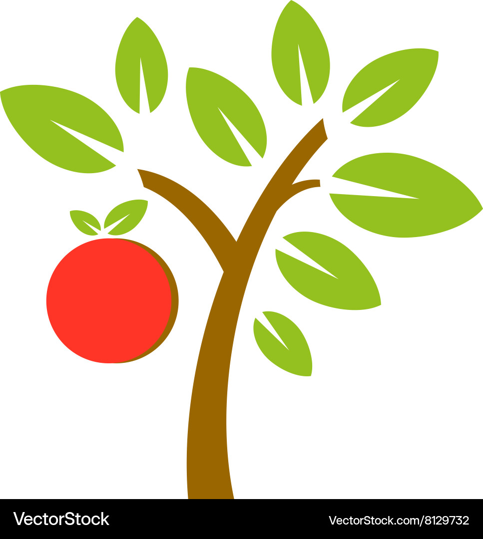 Fruit-tree Royalty Free Vector Image - VectorStock