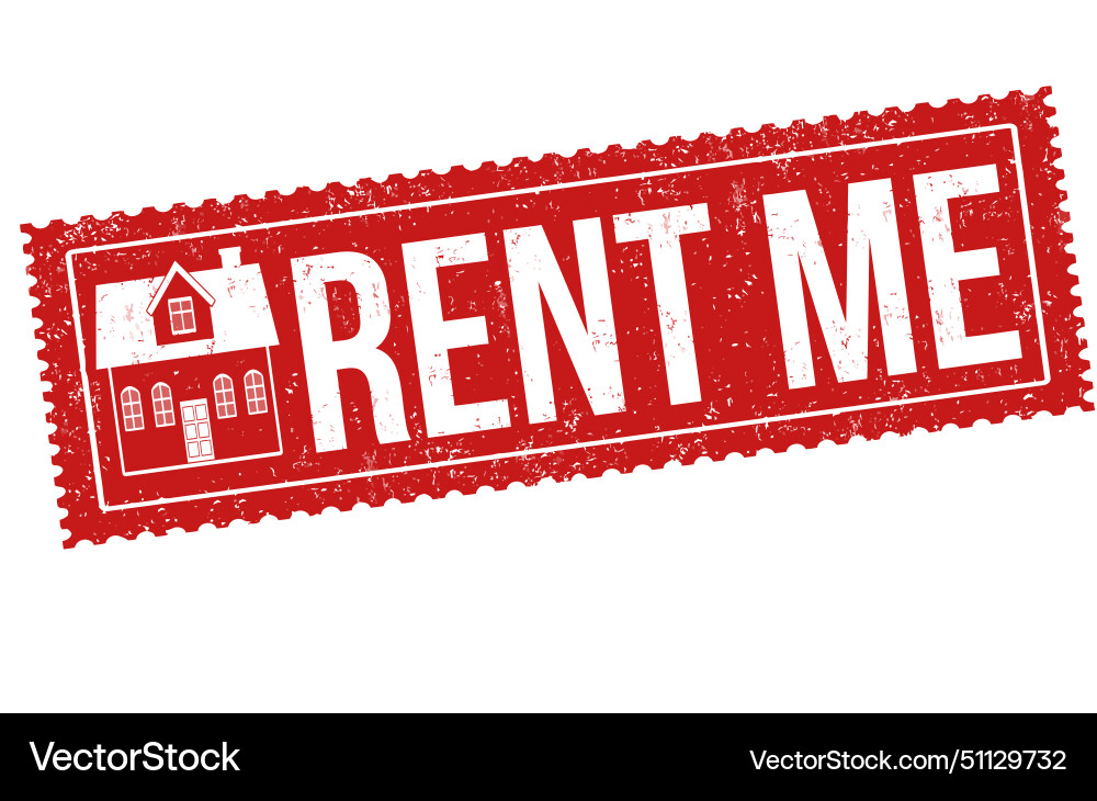 Rent me grunge rubber stamp Royalty Free Vector Image