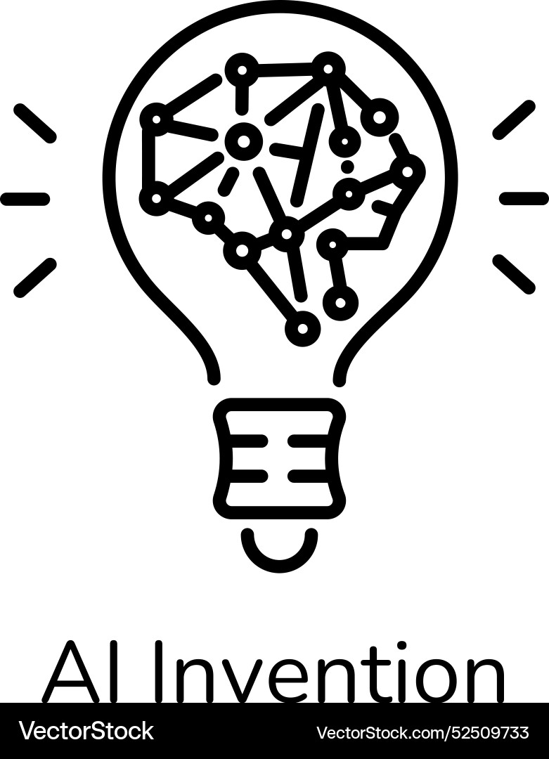 Ai invention Royalty Free Vector Image - VectorStock