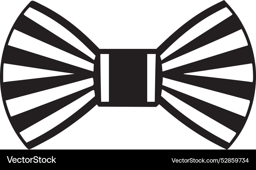 Bow - black and white isolated icon Royalty Free Vector