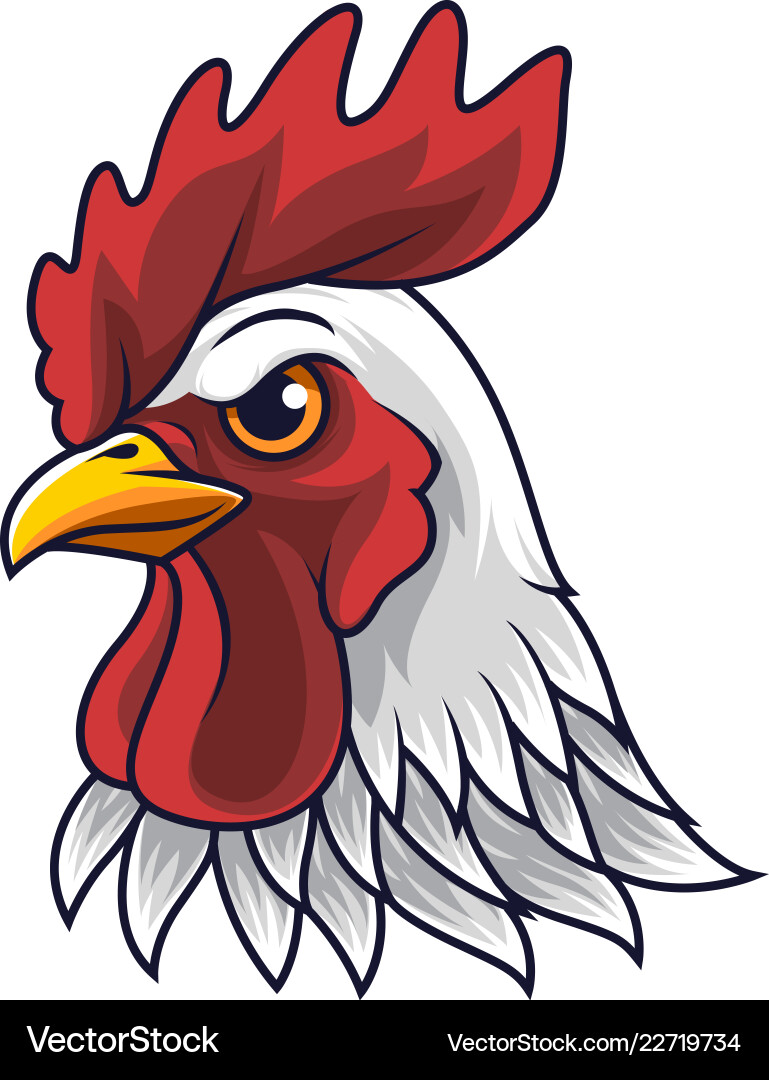 Rooster Head Rooster / Chicken Head SVG Cutting File & Clipart