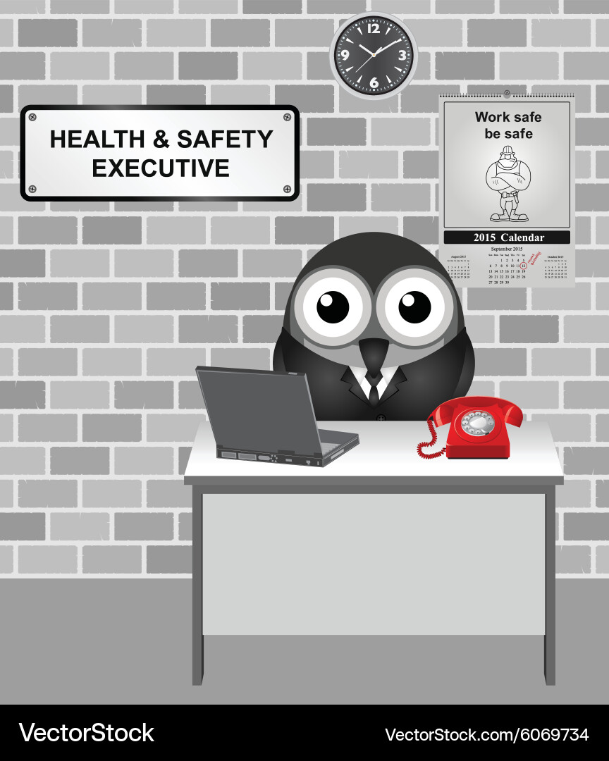 Health and safety executive Royalty Free Vector Image