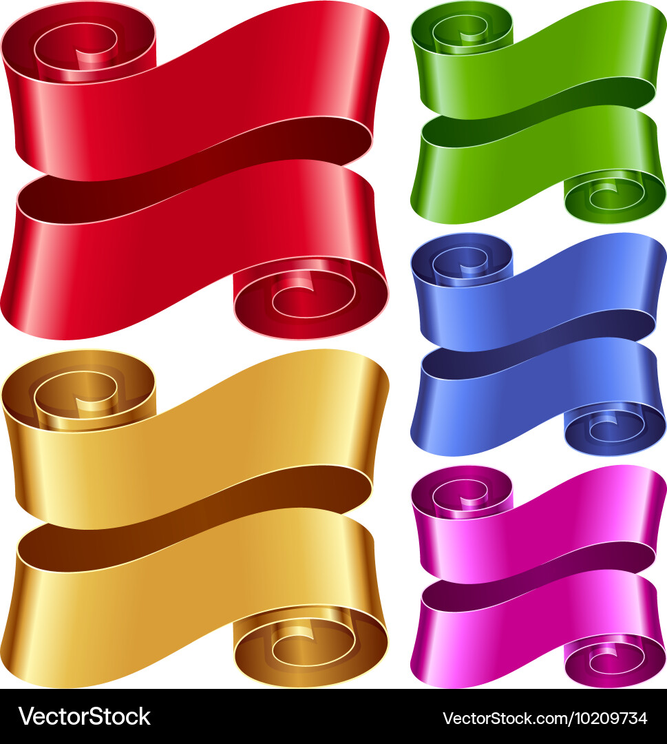 Ribbon frame set Royalty Free Vector Image - VectorStock