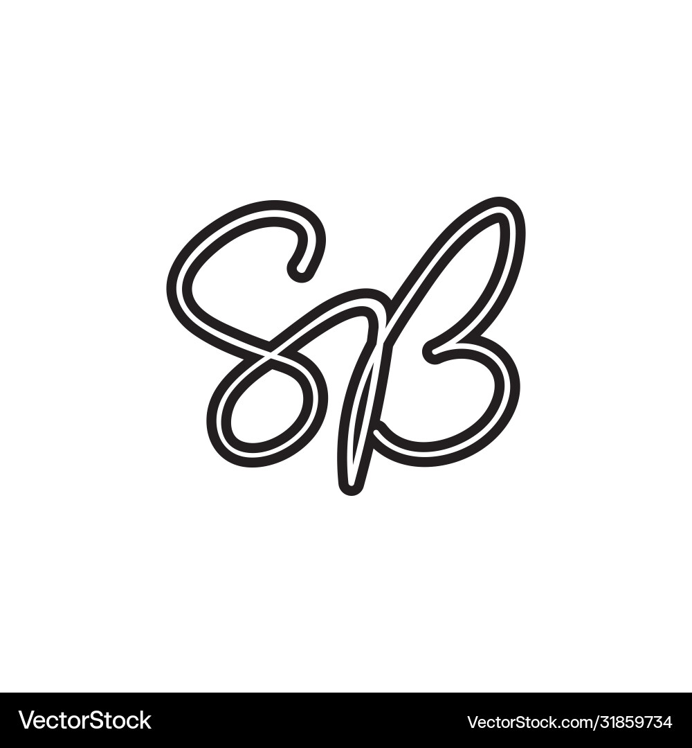S b letter design Royalty Free Vector Image - VectorStock