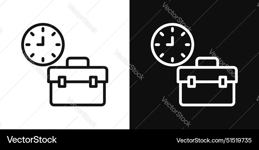 Office time icon Royalty Free Vector Image - VectorStock