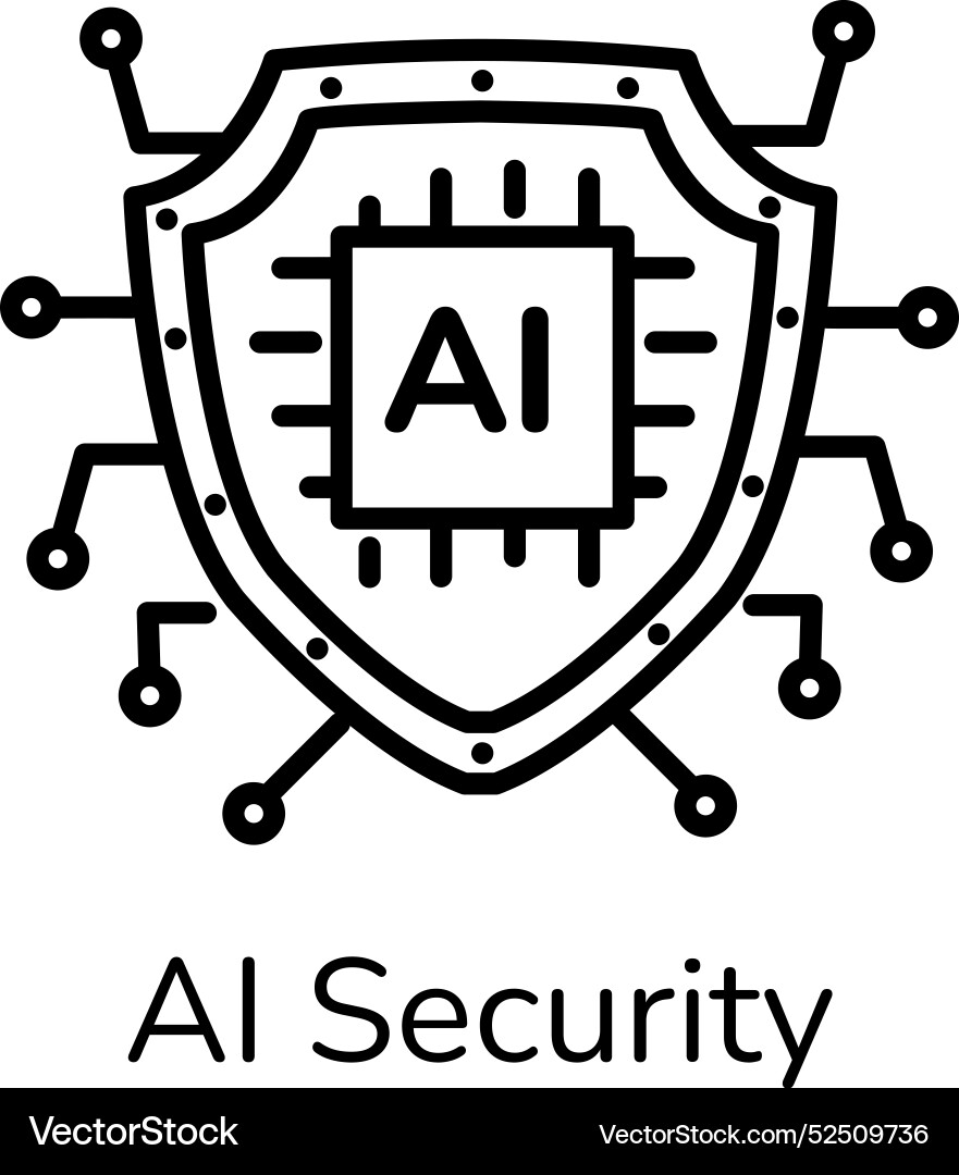 Ai security Royalty Free Vector Image - VectorStock