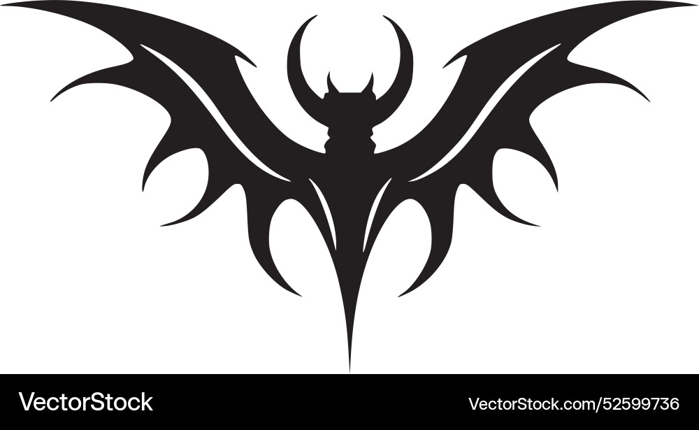 Bat - minimalist and simple silhouette Royalty Free Vector