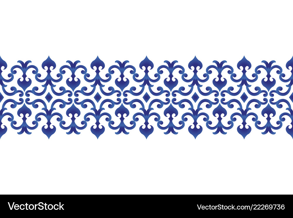 Blue decorative line design Royalty Free Vector Image