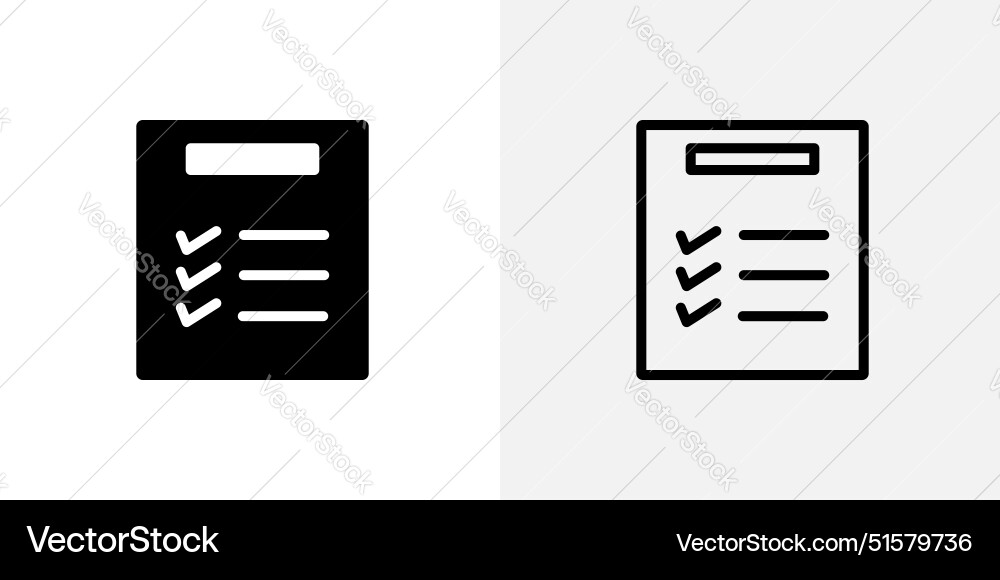 List check icon set Royalty Free Vector Image - VectorStock