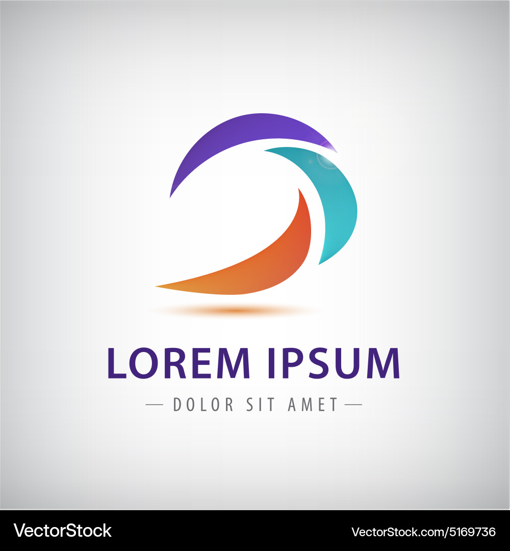 Modern Swirl Logo - Abstract Loop Royalty Free Vector Image