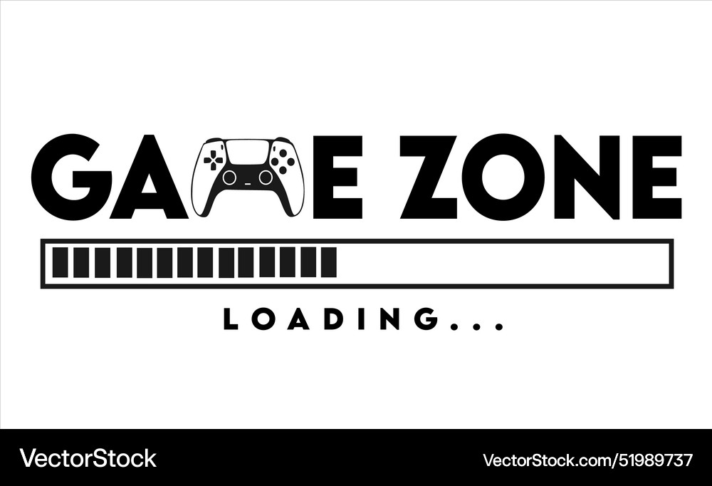 Game zone loading for gamers Royalty Free Vector Image