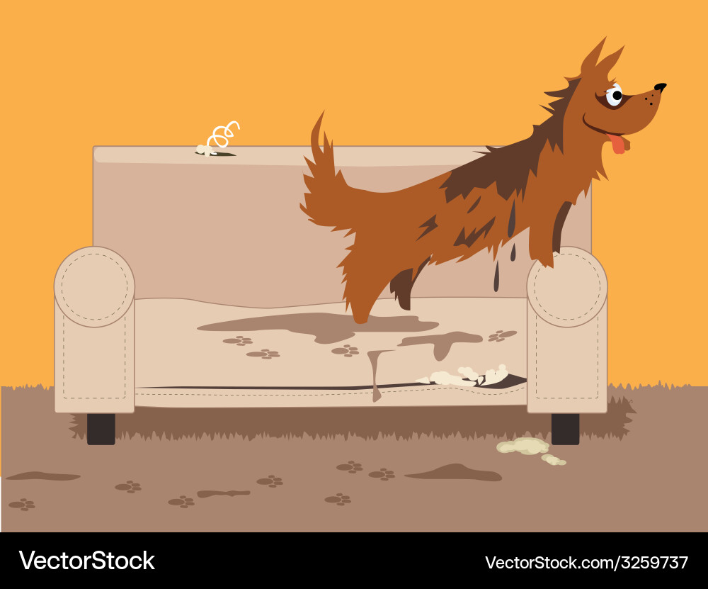 Unruly dog Royalty Free Vector Image - VectorStock