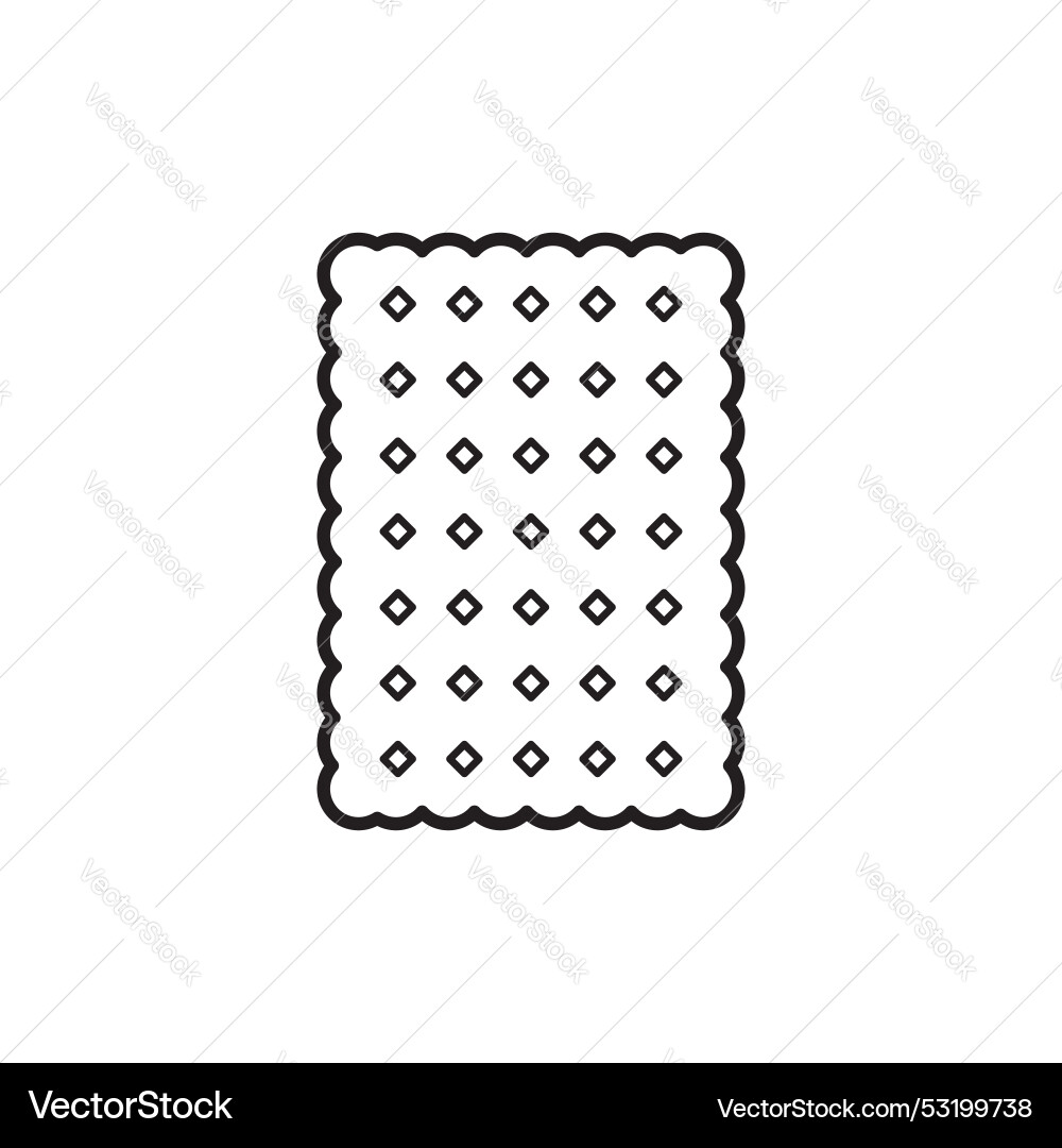 Crackers icon set biscuit snack cheese symbol Vector Image